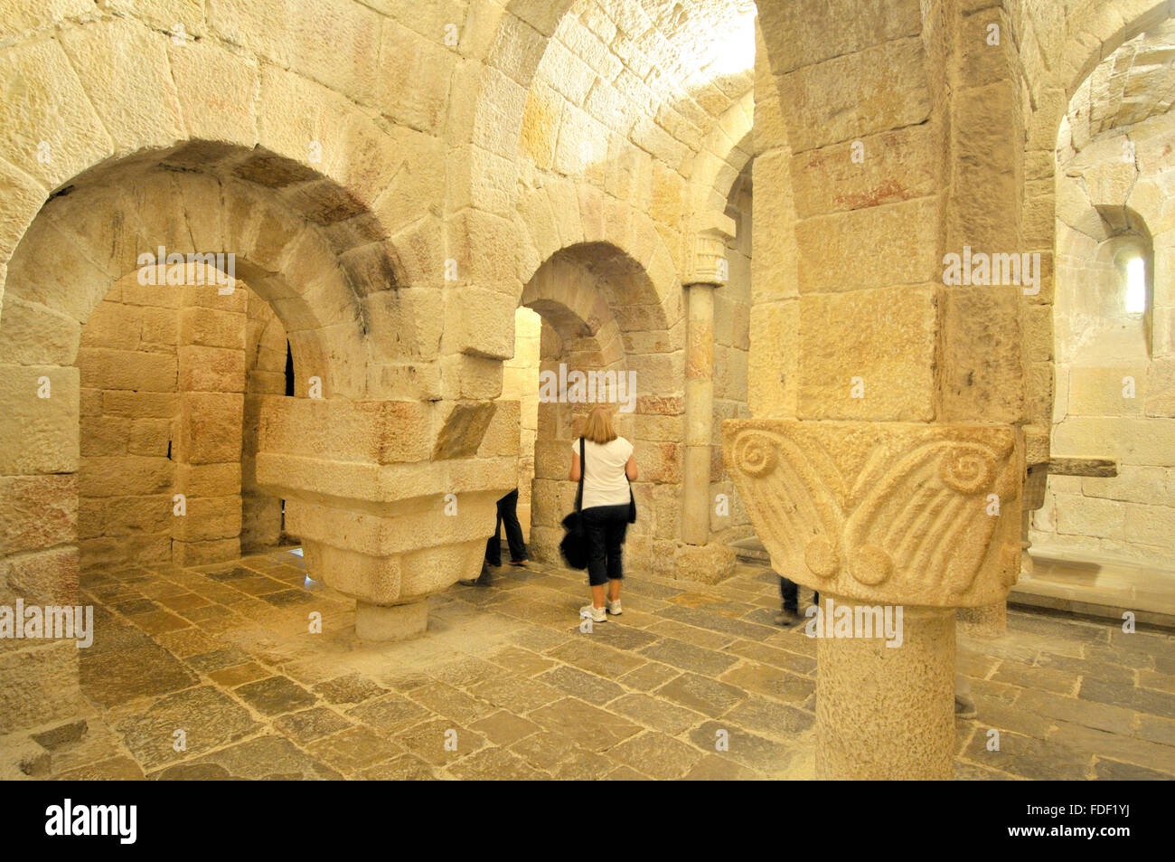 Crypt, Monastery of San Salvador, Leyre, Navarre, Spain Stock Photo - Alamy