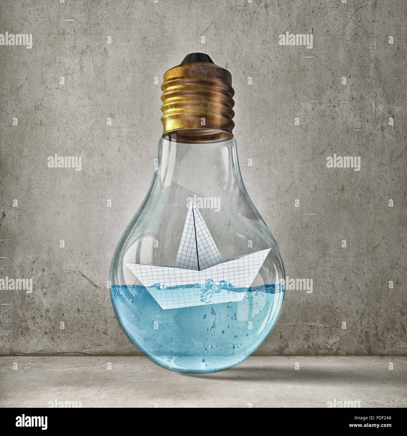 Light bulb filled ocean water hi-res stock photography and images - Alamy