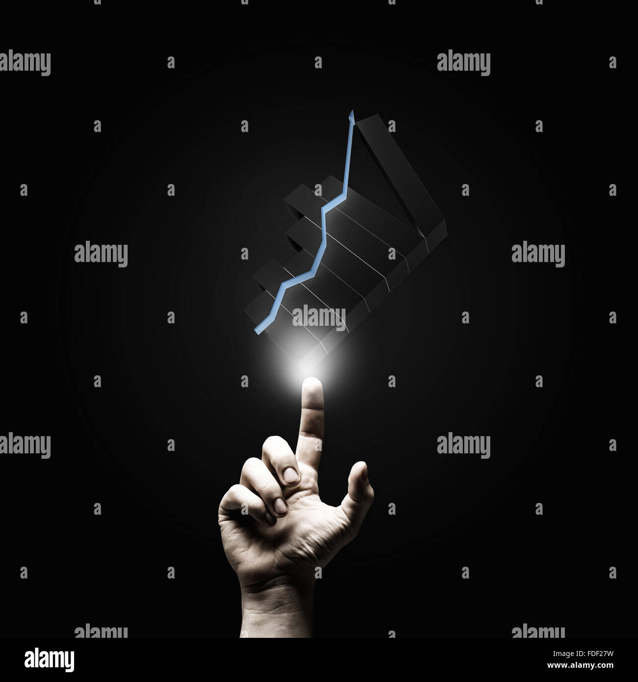 Human hand pointing finger growing hi-res stock photography and images ...