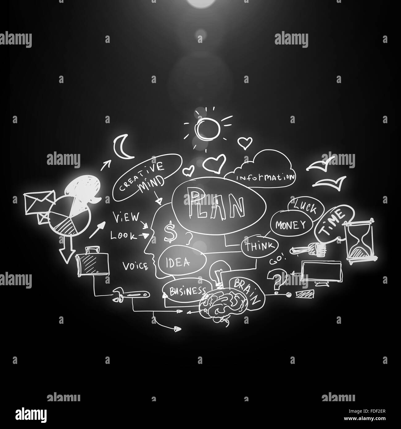 Concept pointing hand on Black and White Stock Photos & Images - Alamy