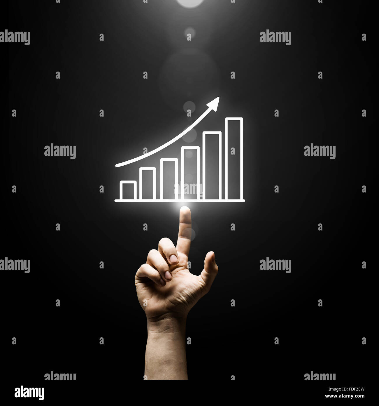 Human hand pointing finger growing hi-res stock photography and images ...