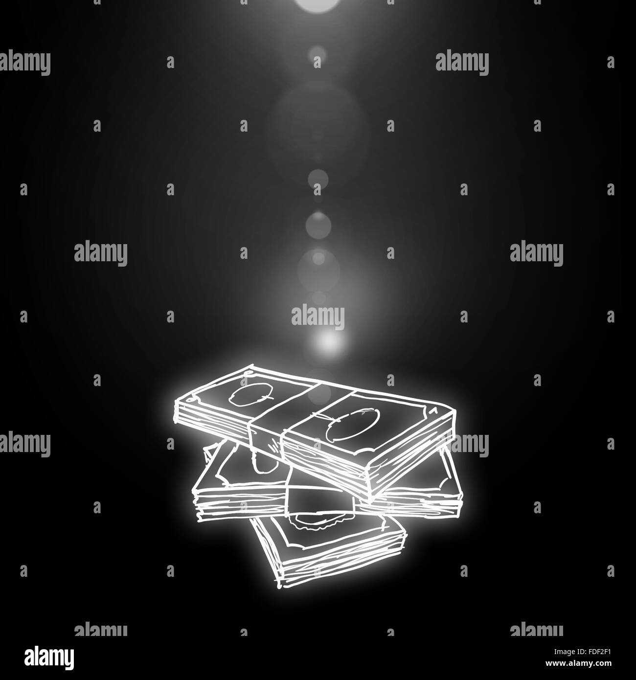 Human hand pointing with finger at money sign Stock Photo - Alamy