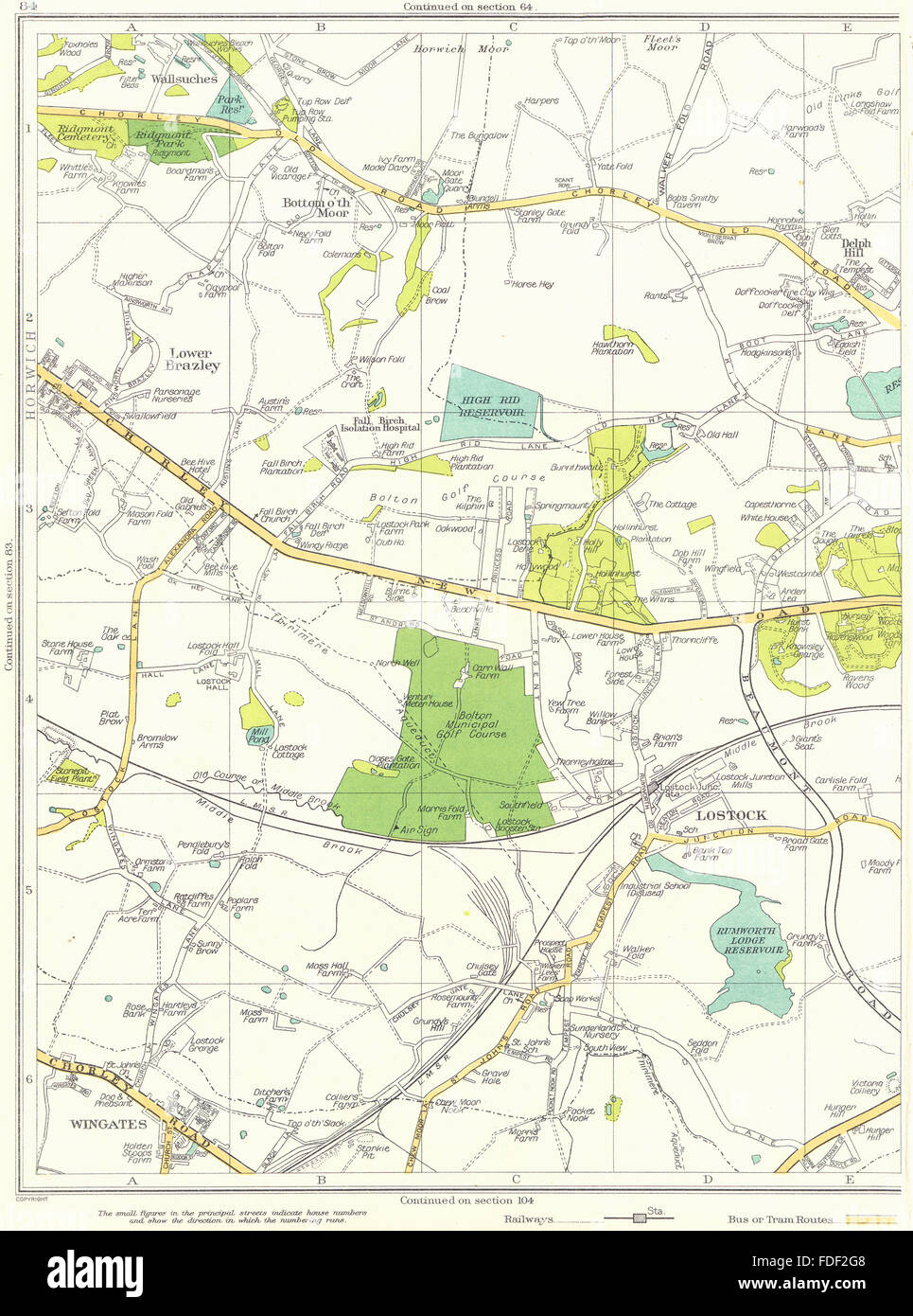 Lancashire map 20th century hi-res stock photography and images - Alamy