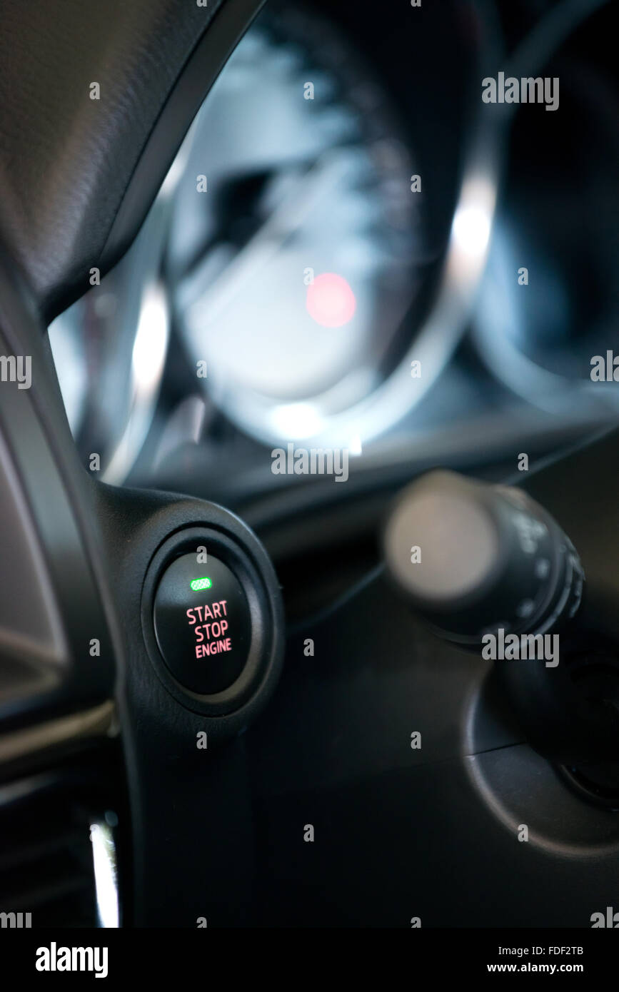 Engine stop car car dashboard hi-res stock photography and images - Alamy