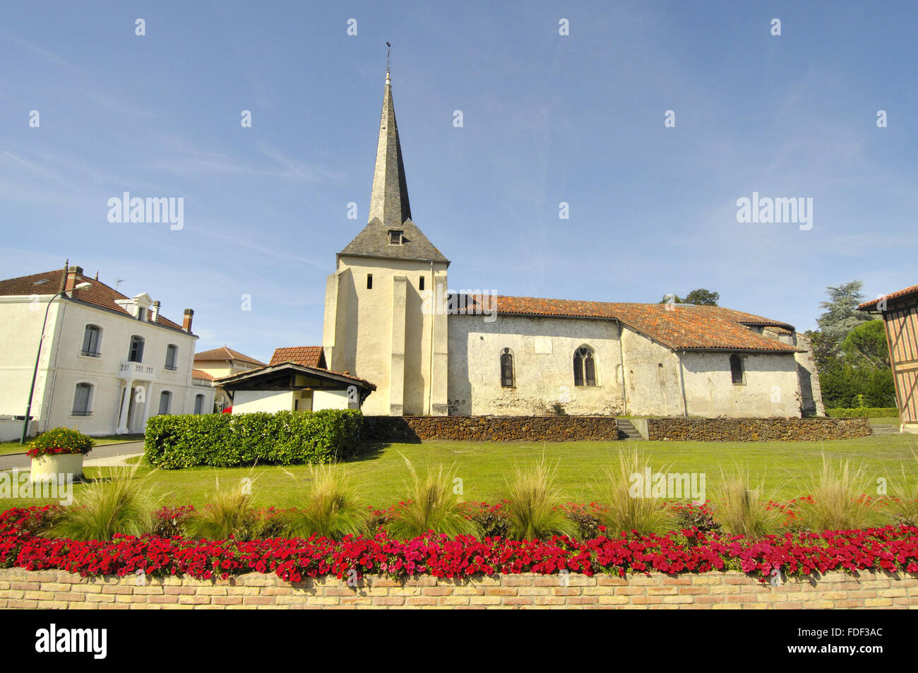 Church of Saint Martin du Vignac en Born, Levignacq, Landes department ...