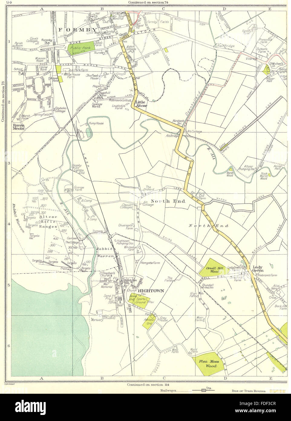Map Of Formby High Resolution Stock Photography and Images - Alamy