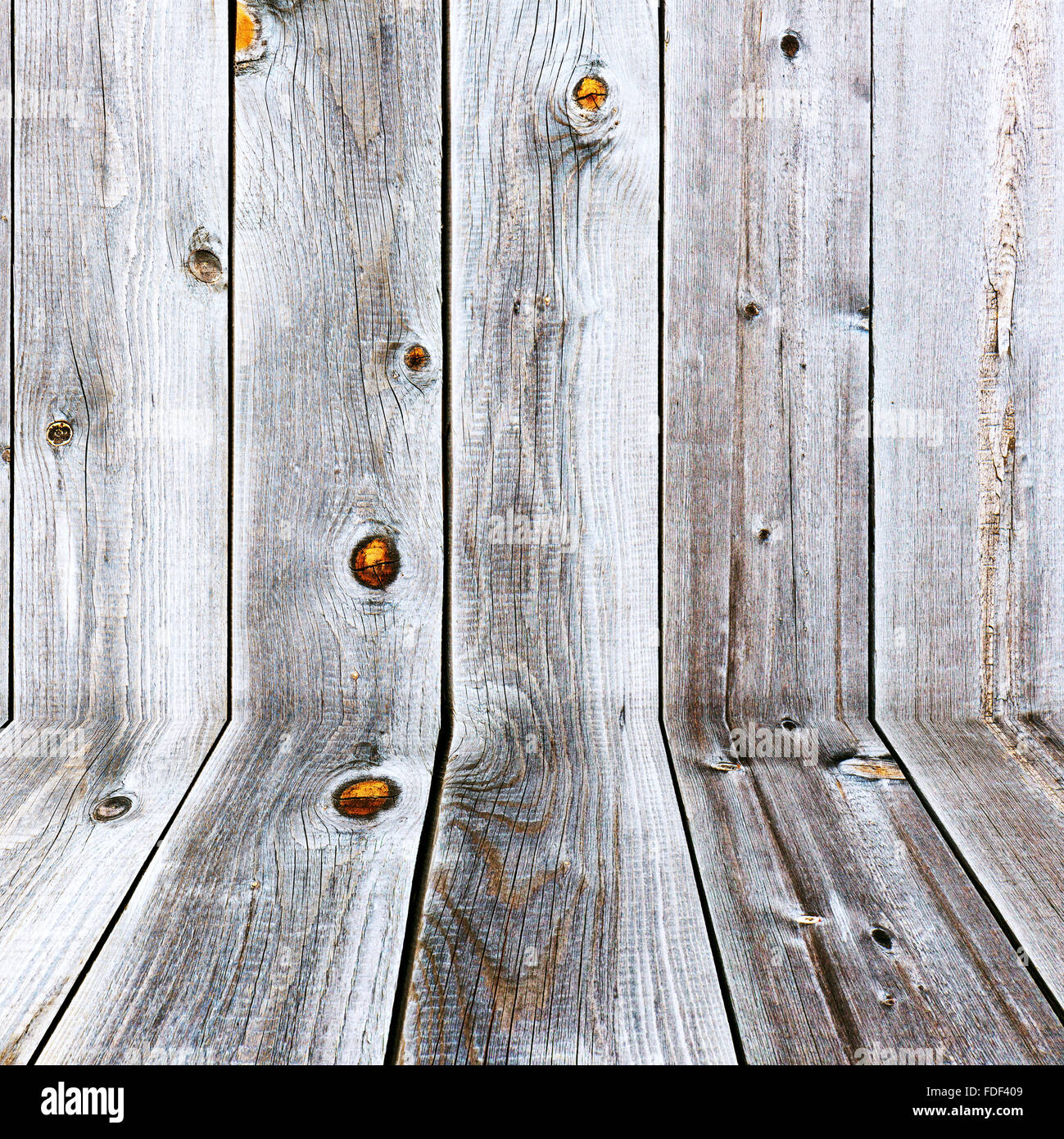 Old retro vintage rustic weathered wooden background with knots. Wood ...
