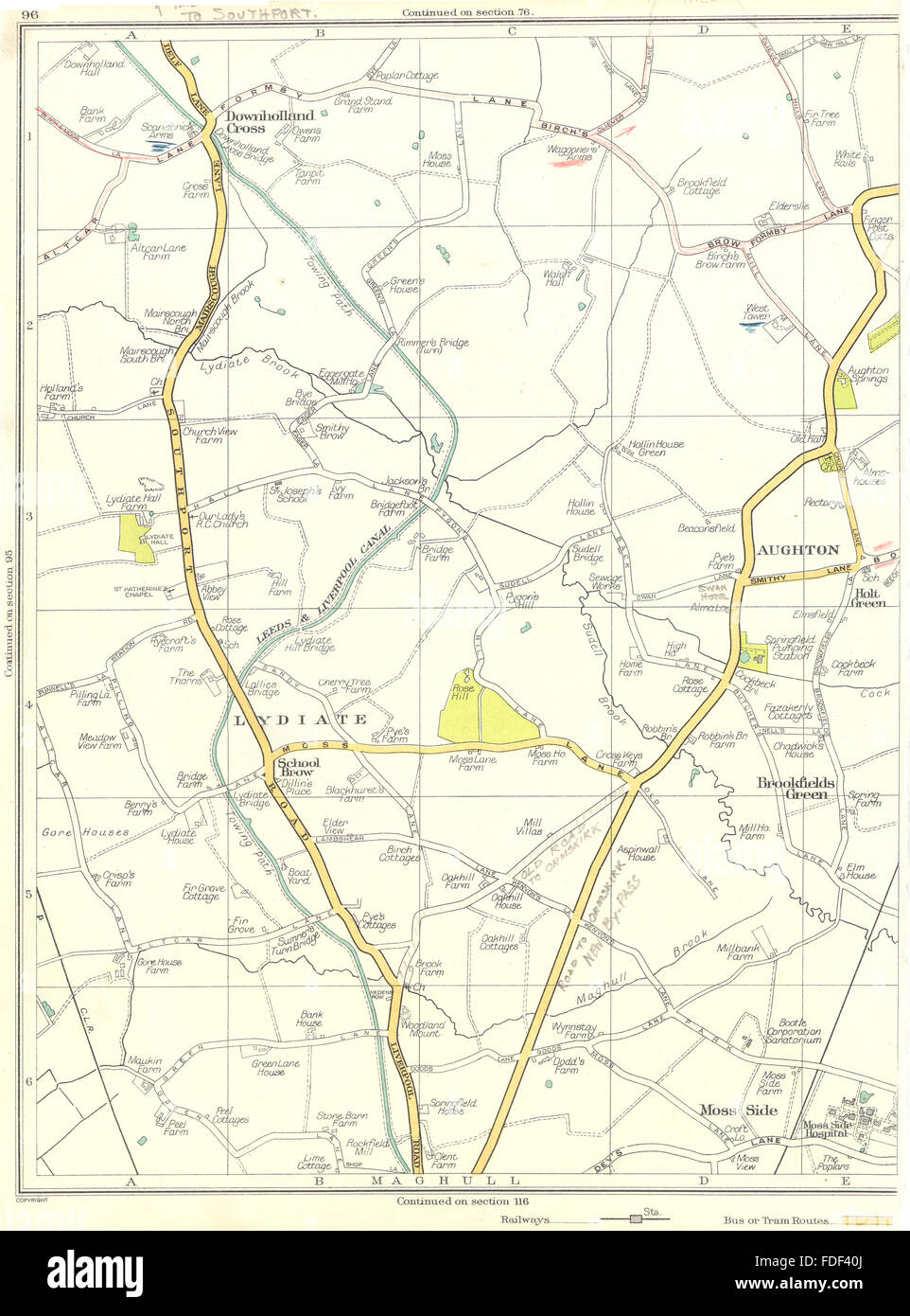 Map of maghull hi-res stock photography and images - Alamy
