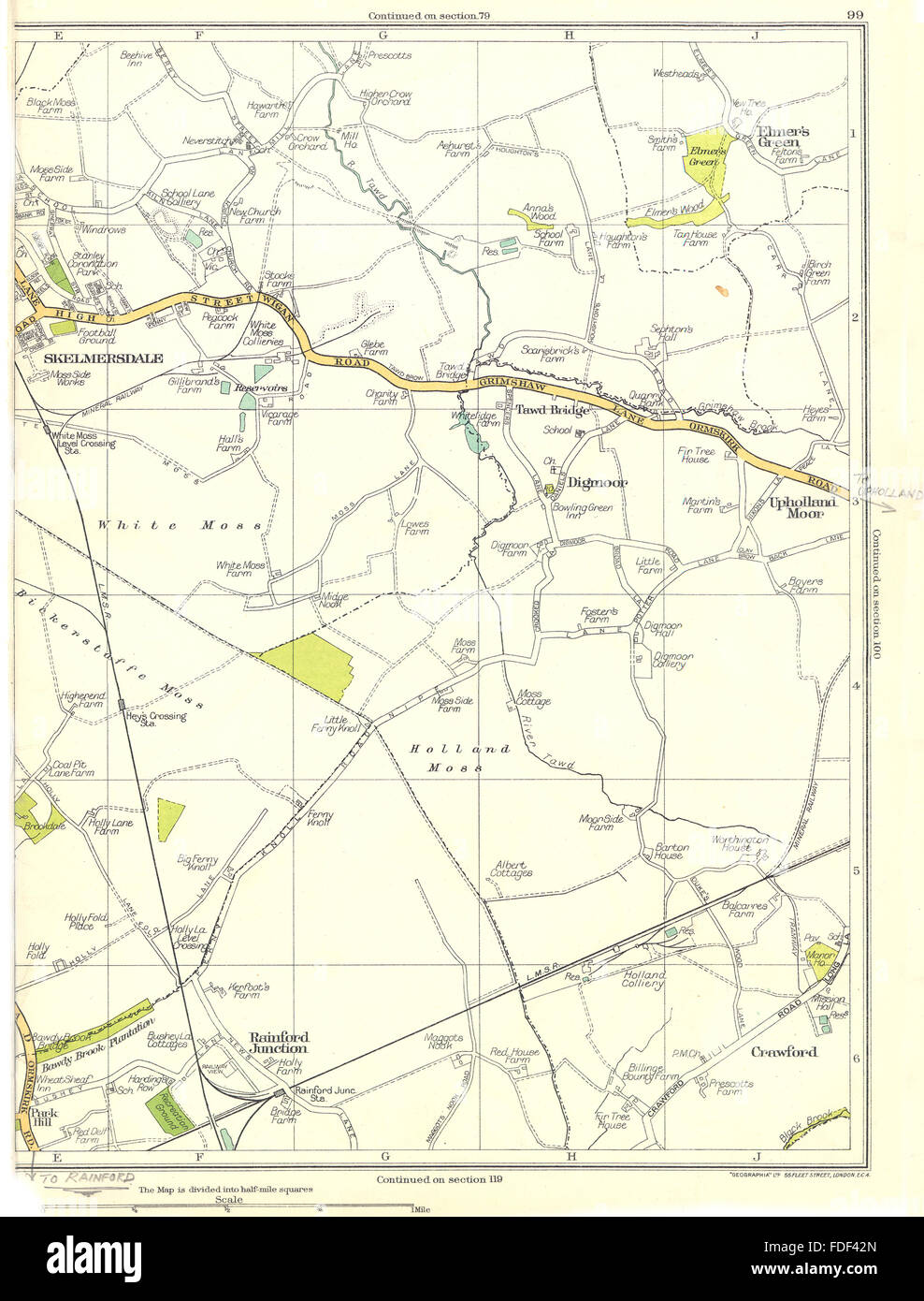 Map of skelmersdale hi-res stock photography and images - Alamy