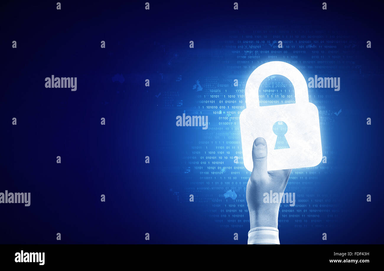 Digital lock icon hi-res stock photography and images - Alamy