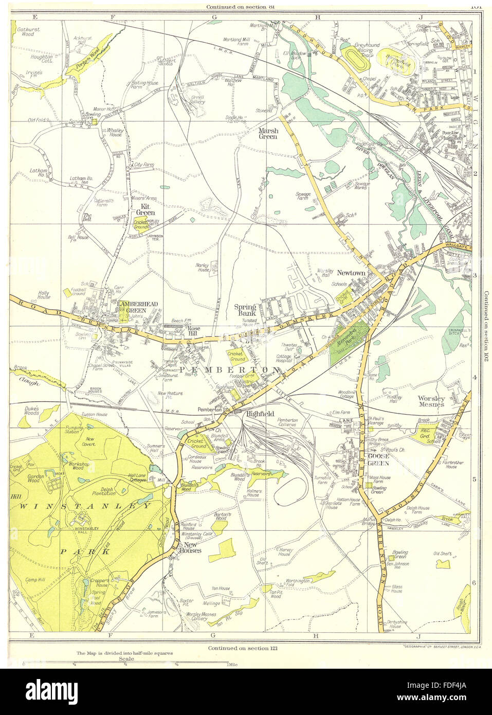Map of pemberton hi-res stock photography and images - Alamy