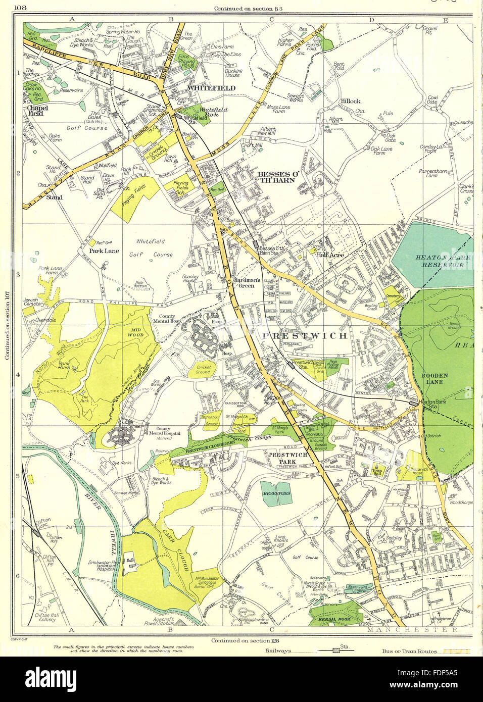LANCASHIRE Manchester Prestwich Whitefield Half Acre Besses o'Th'Barn ...
