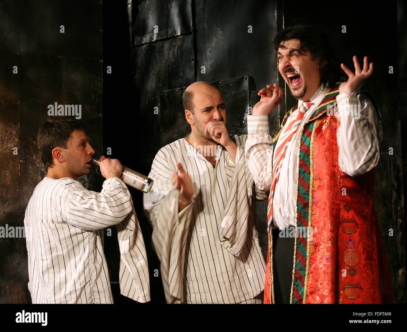 Actors in performance"Is faster than rabbits Stock Photo - Alamy