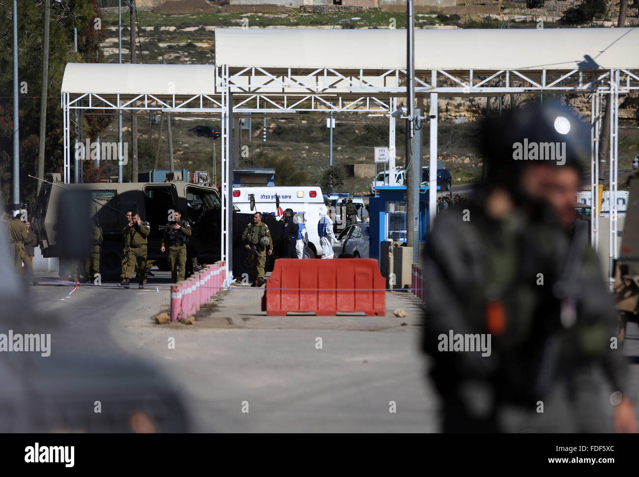 Ramallah, West Bank, Palestinian Territory. 31st Jan, 2016. Israeli ...