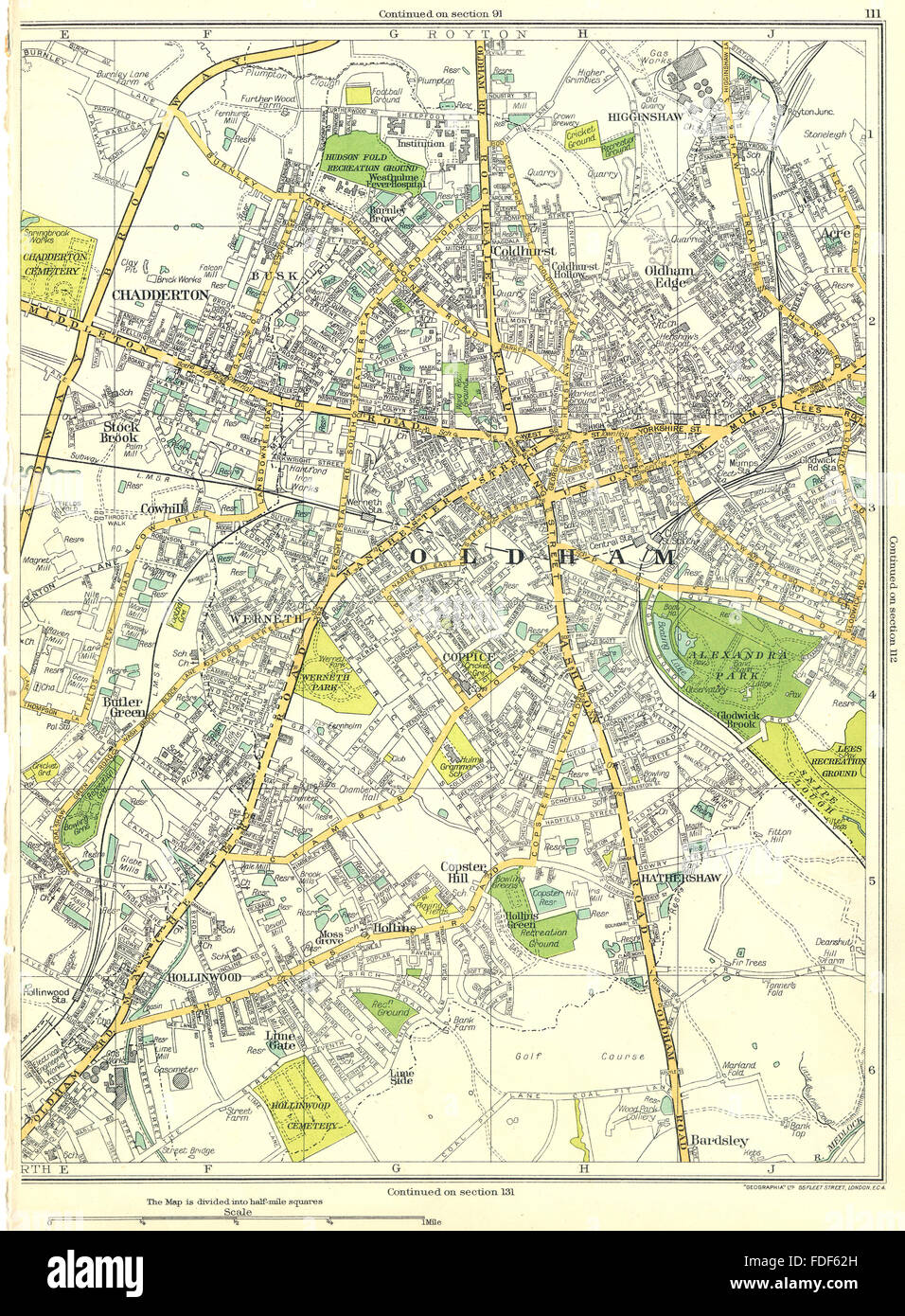 Oldham map hi-res stock photography and images - Alamy