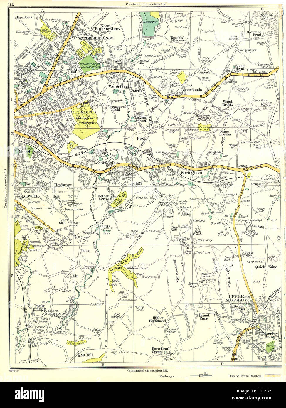 Mossley map hi-res stock photography and images - Alamy