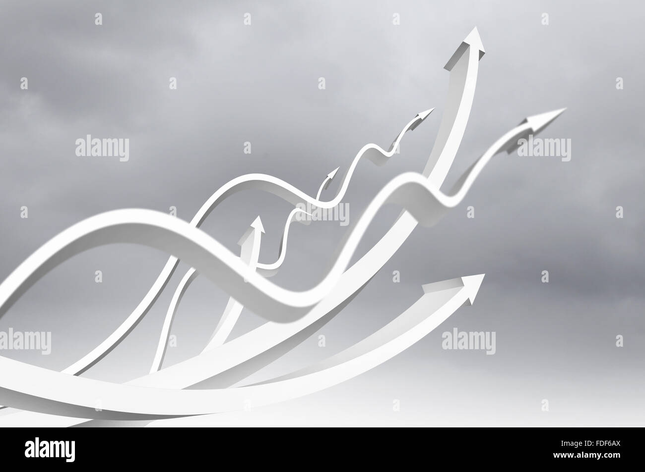 Arrows going up hi-res stock photography and images - Alamy