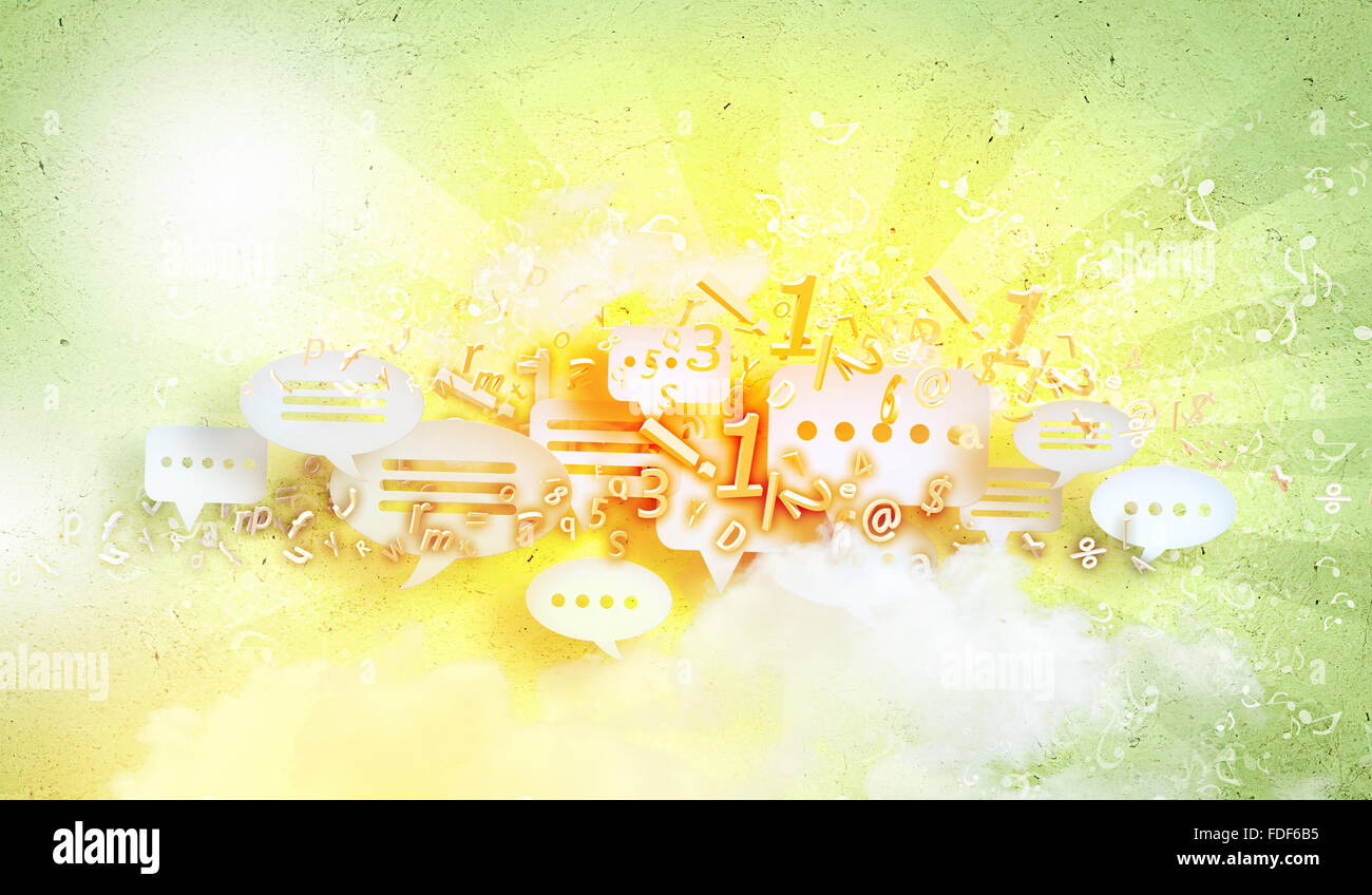 Abstract background image with music note symbols Stock Photo - Alamy