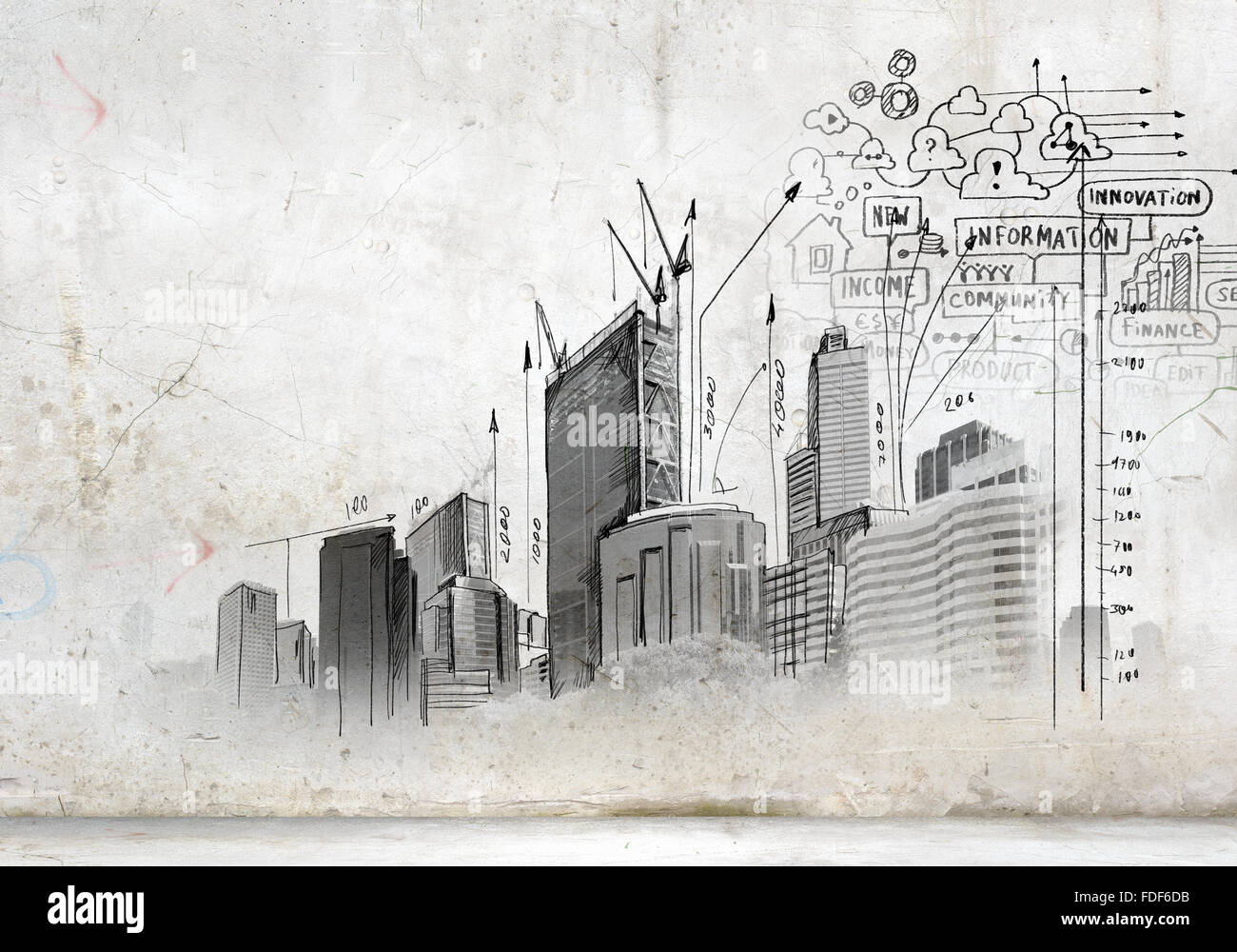 Architecture drawings hand hi-res stock photography and images - Alamy