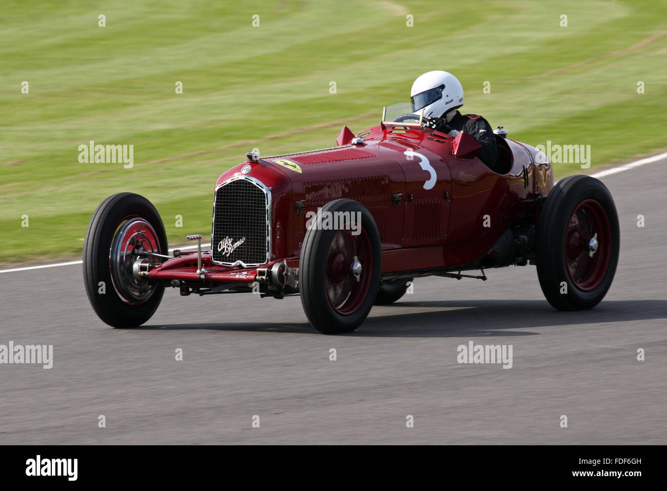 Alfa Romeo Tipo B racing at Goodwood Revival 2015 Stock Photo - Alamy