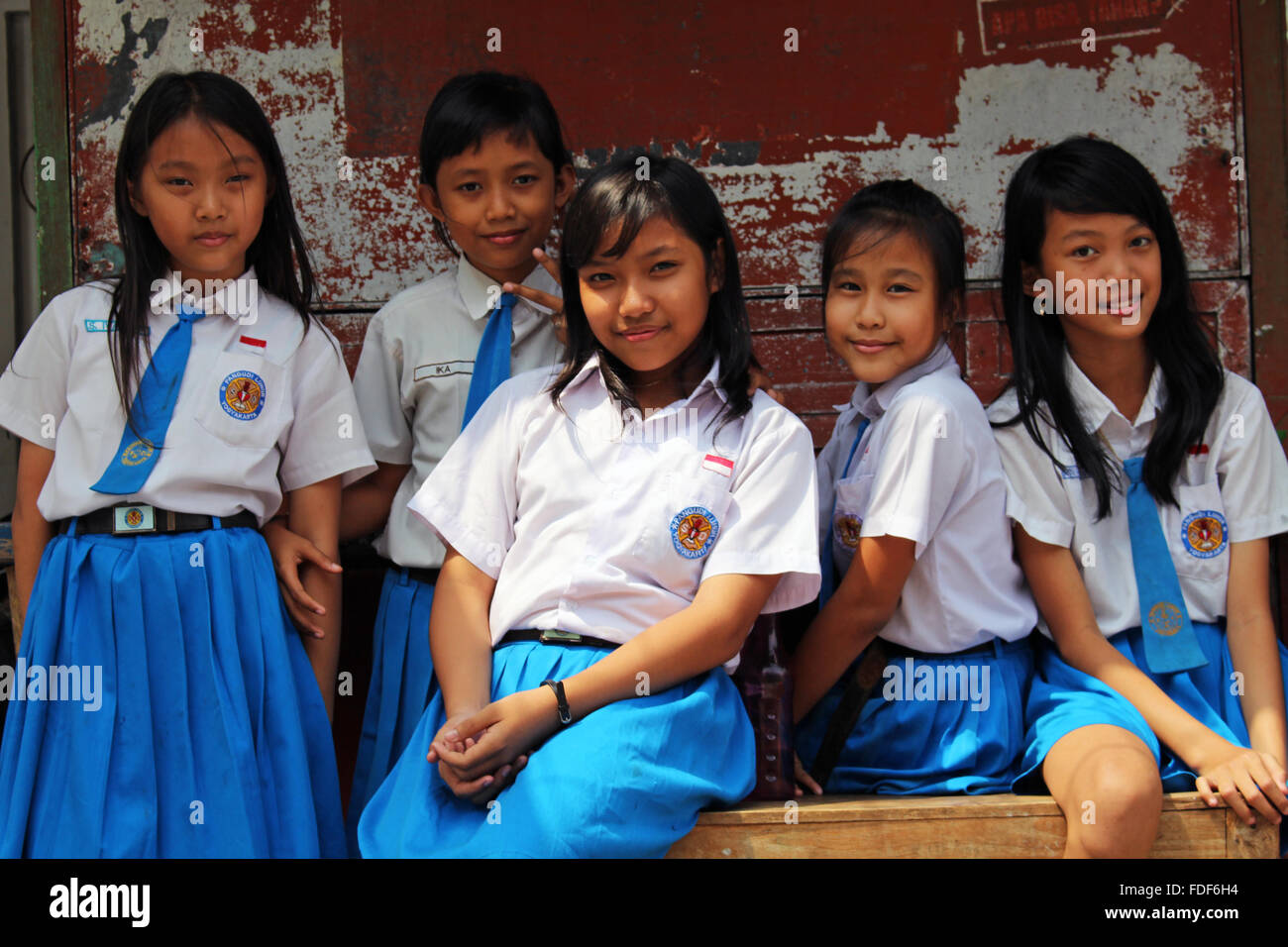 Indonesia school girls hi-res stock photography and images - Alamy
