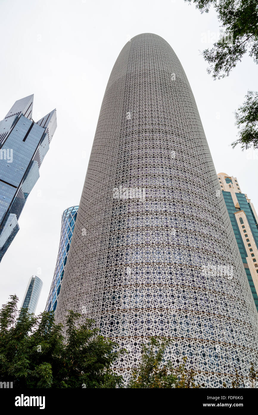 The Burj Doha, (Doha Tower), Doha, Qatar Stock Photo - Alamy