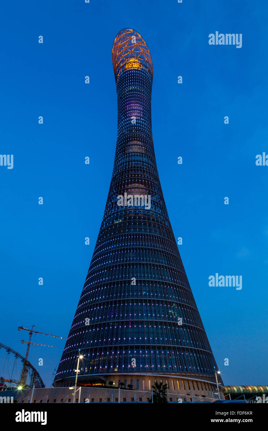 Aspire Tower Doha Night High Resolution Stock Photography and Images ...