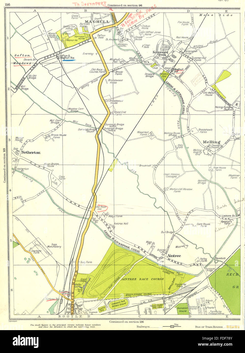 Map of maghull hi-res stock photography and images - Alamy