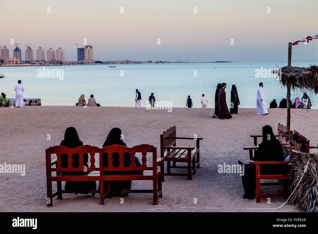 Qatari Women Beach