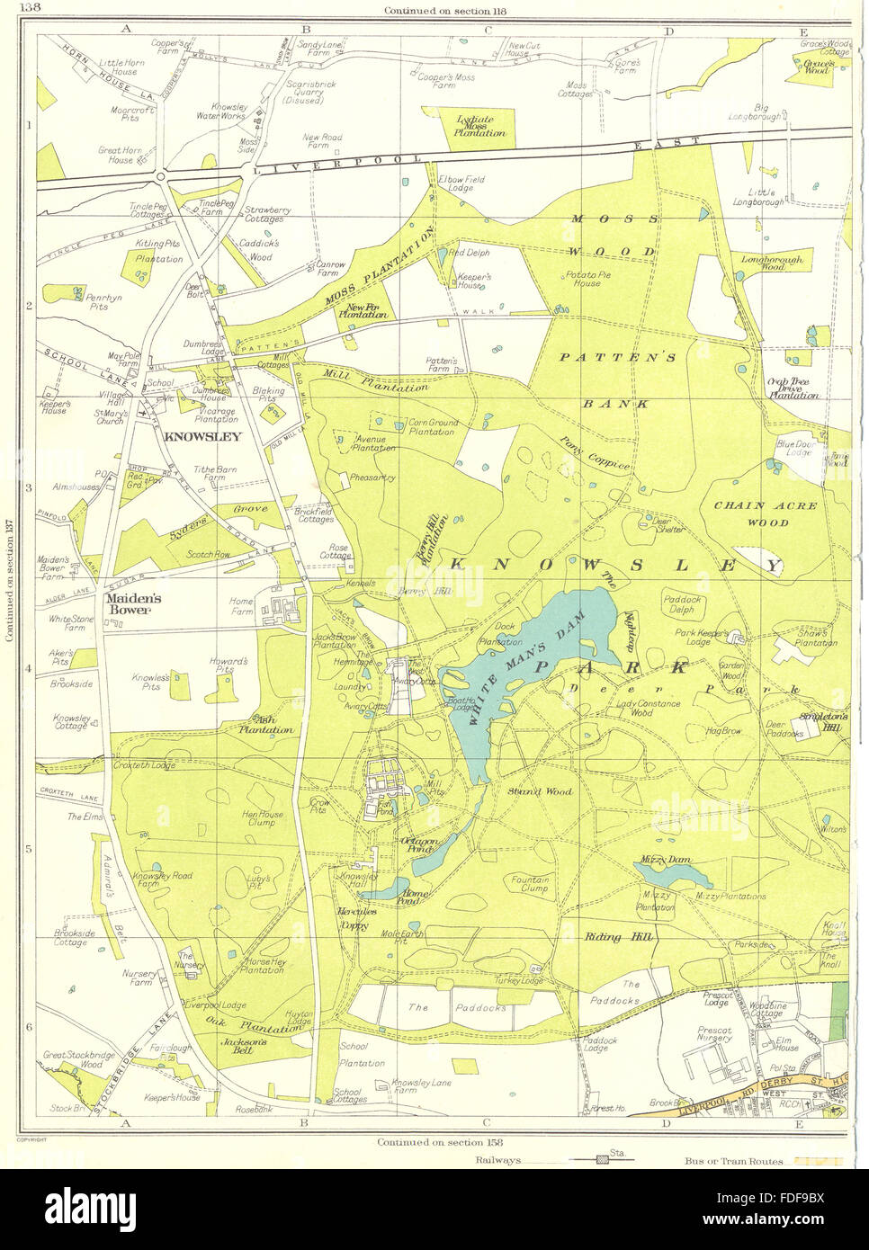 Map of prescot hi-res stock photography and images - Alamy