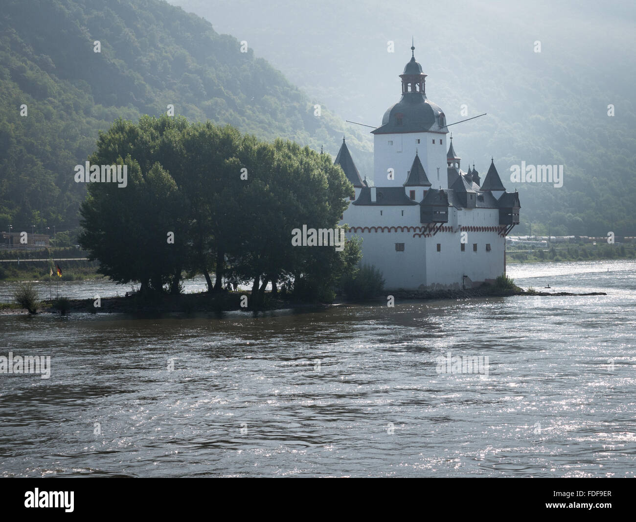 River Rhine Island Stock Photo - Alamy