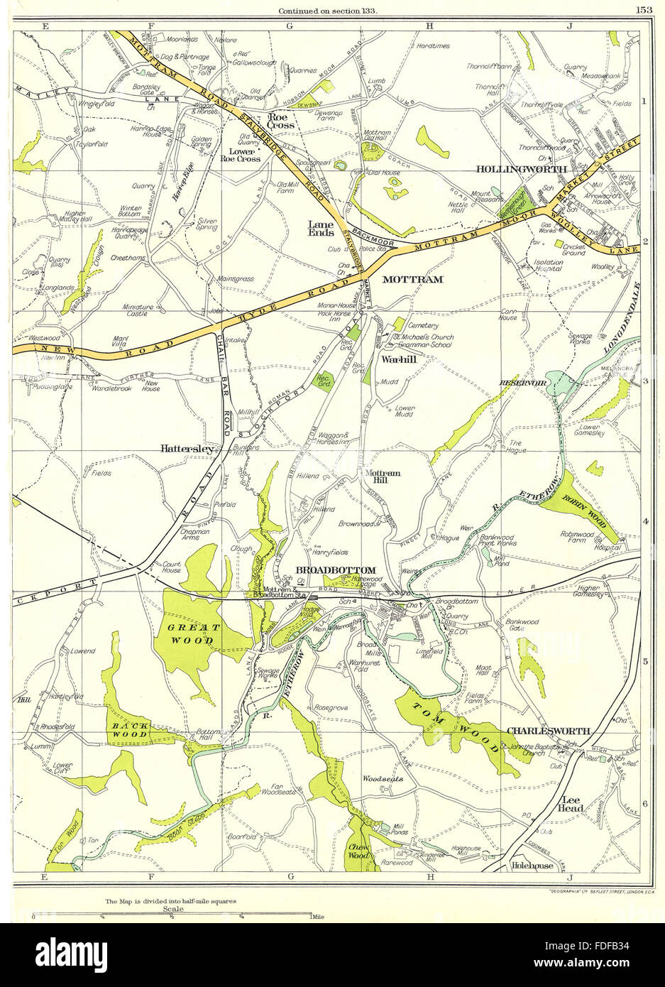 South cheshire map hi-res stock photography and images - Alamy