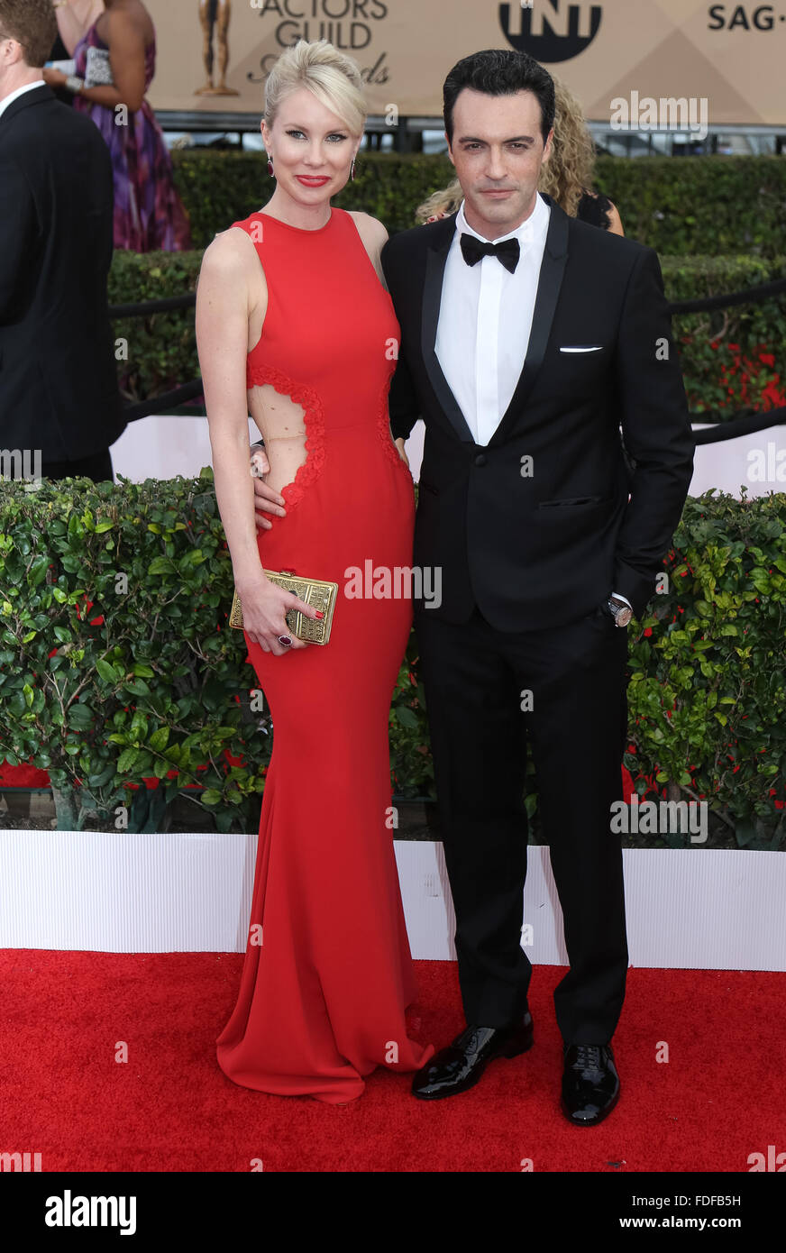 Elspeth Keller and actor Reid Scott attend the 22nd Annual Screen ...