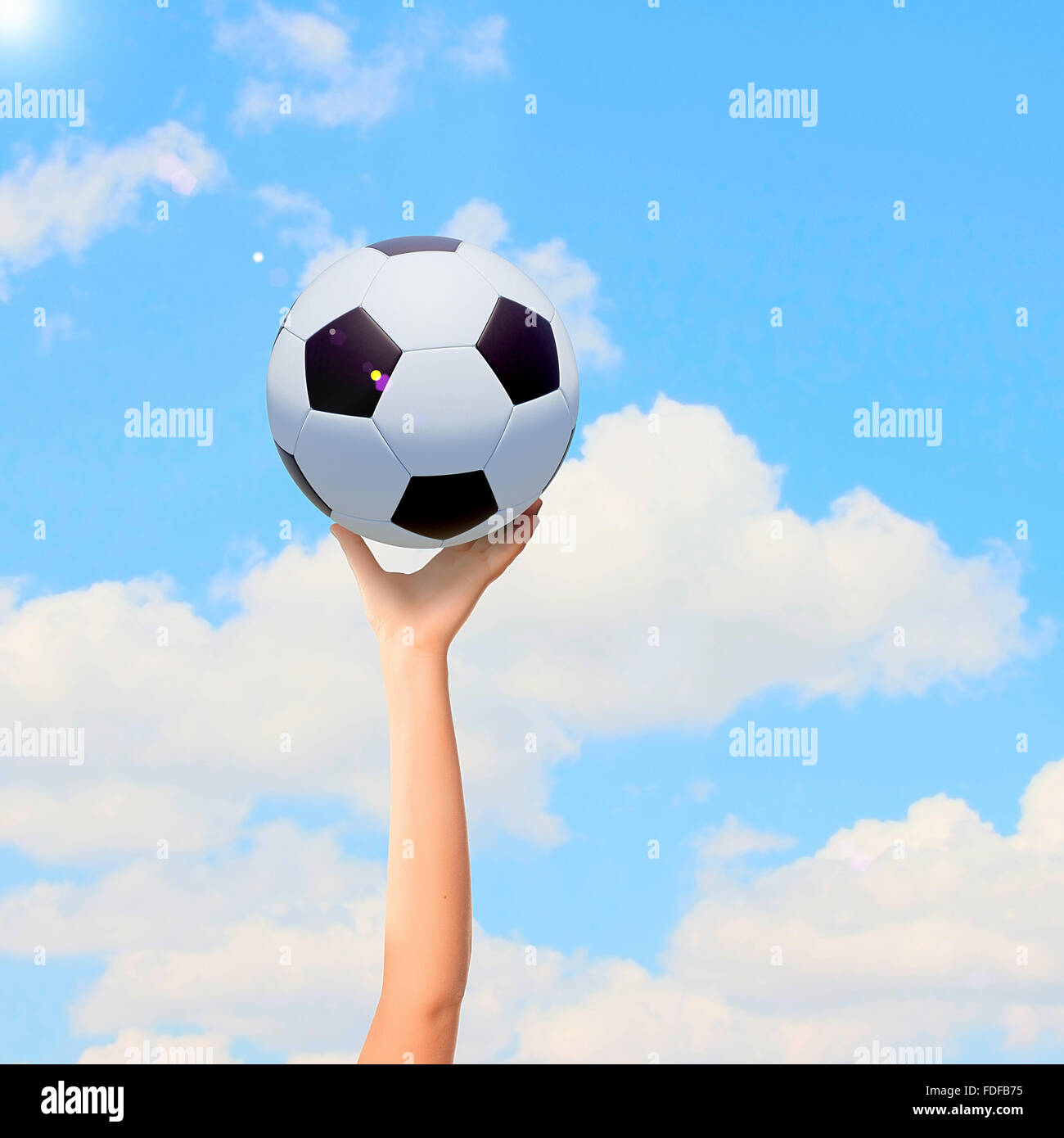 Hand catching ball close up hi-res stock photography and images - Alamy