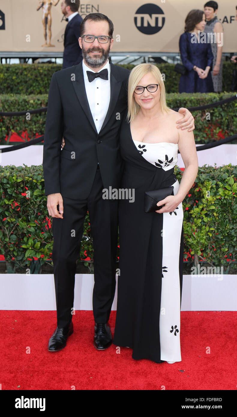 Artist Eric White and actress Patricia Arquette attend the 22nd Annual ...