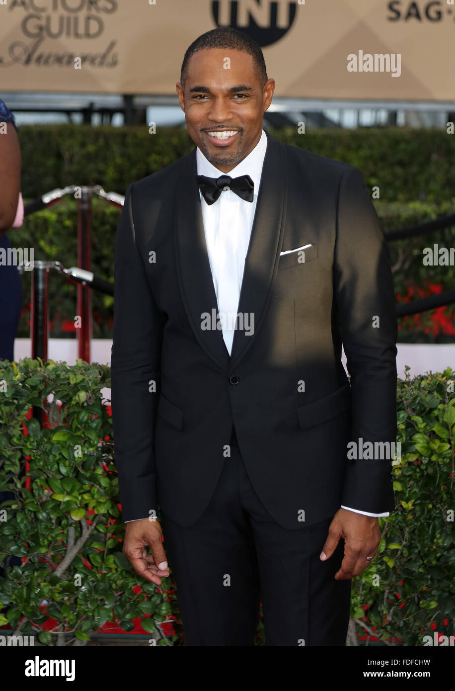 Actor Anthony Mackie attends the 22nd Annual Screen Actors Guild Awards ...