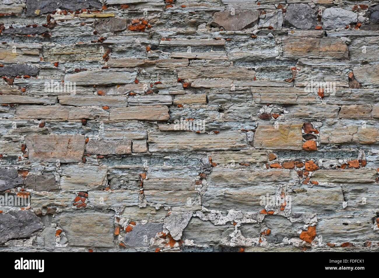 Old style rough stone rock wall texture Stock Photo - Alamy