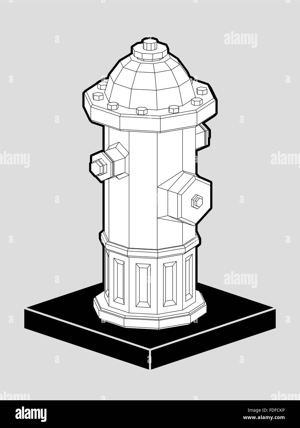Fire hydrant isometric 3d Stock Vector Image & Art - Alamy