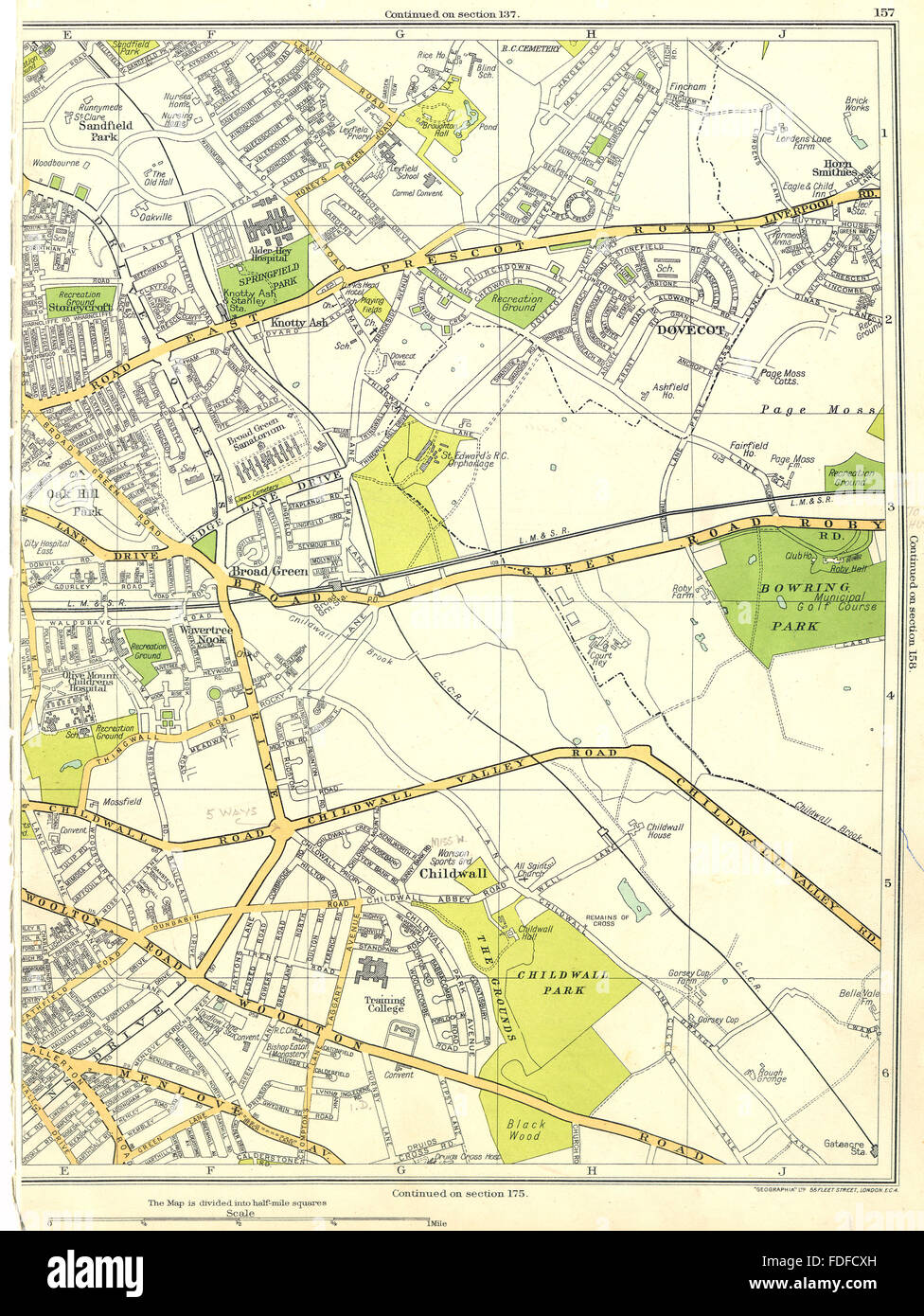 LIVERPOOL Childwall Broad Green Dovecot Horn Smithies Wavertree 1935 ...