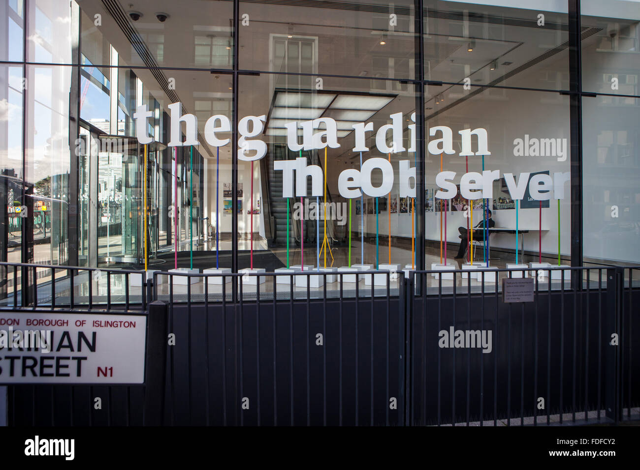 The offices of the Observer and the Guardian Newspapers Kings Place, 90 ...