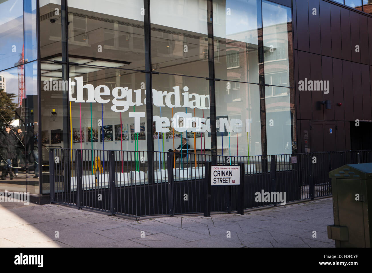 The offices of the Observer and the Guardian Newspapers Kings Place, 90 ...