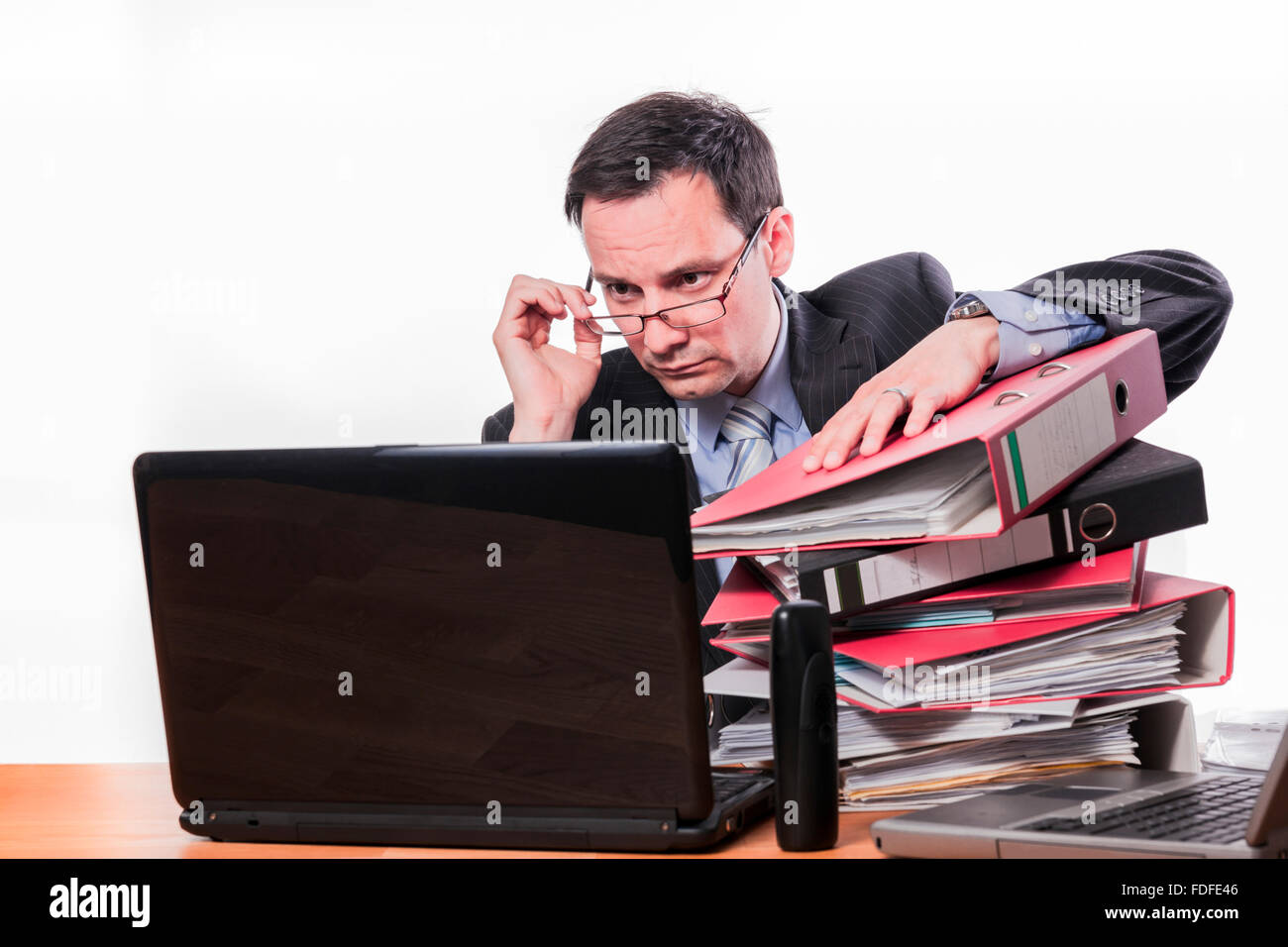Employee stress desk hi-res stock photography and images - Alamy