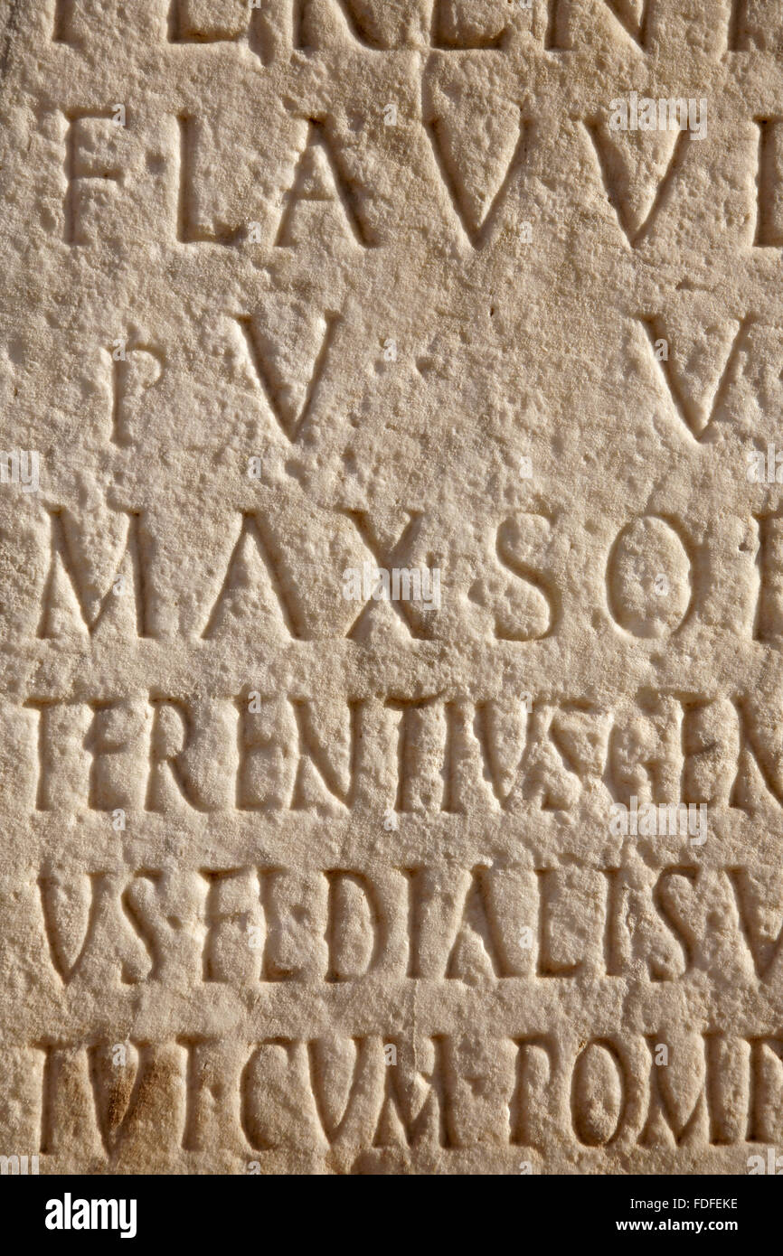 Ancient roman stone tablet latin hi-res stock photography and images ...