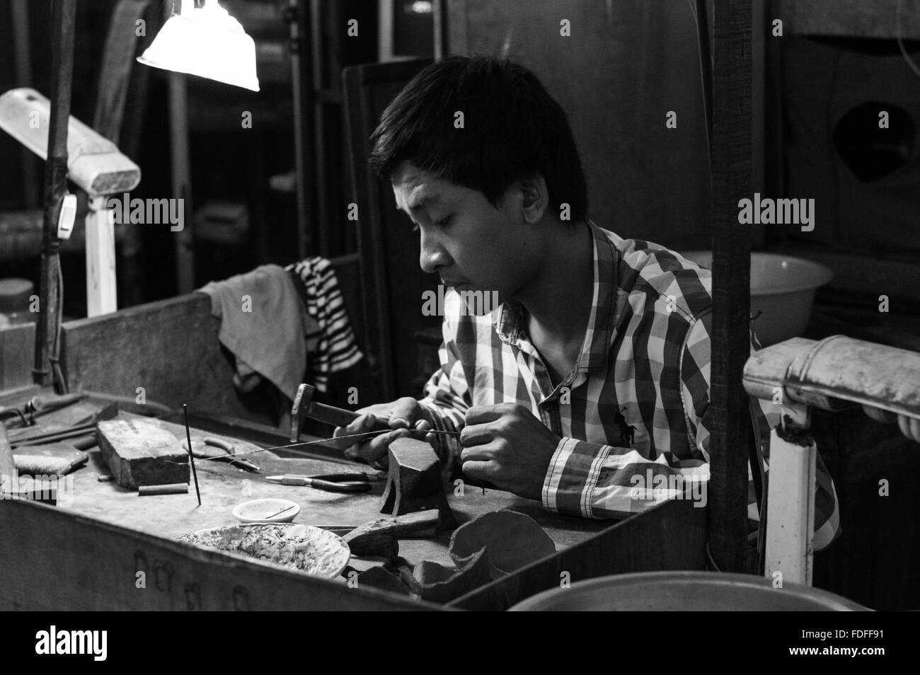 Making working Black and White Stock Photos & Images - Alamy