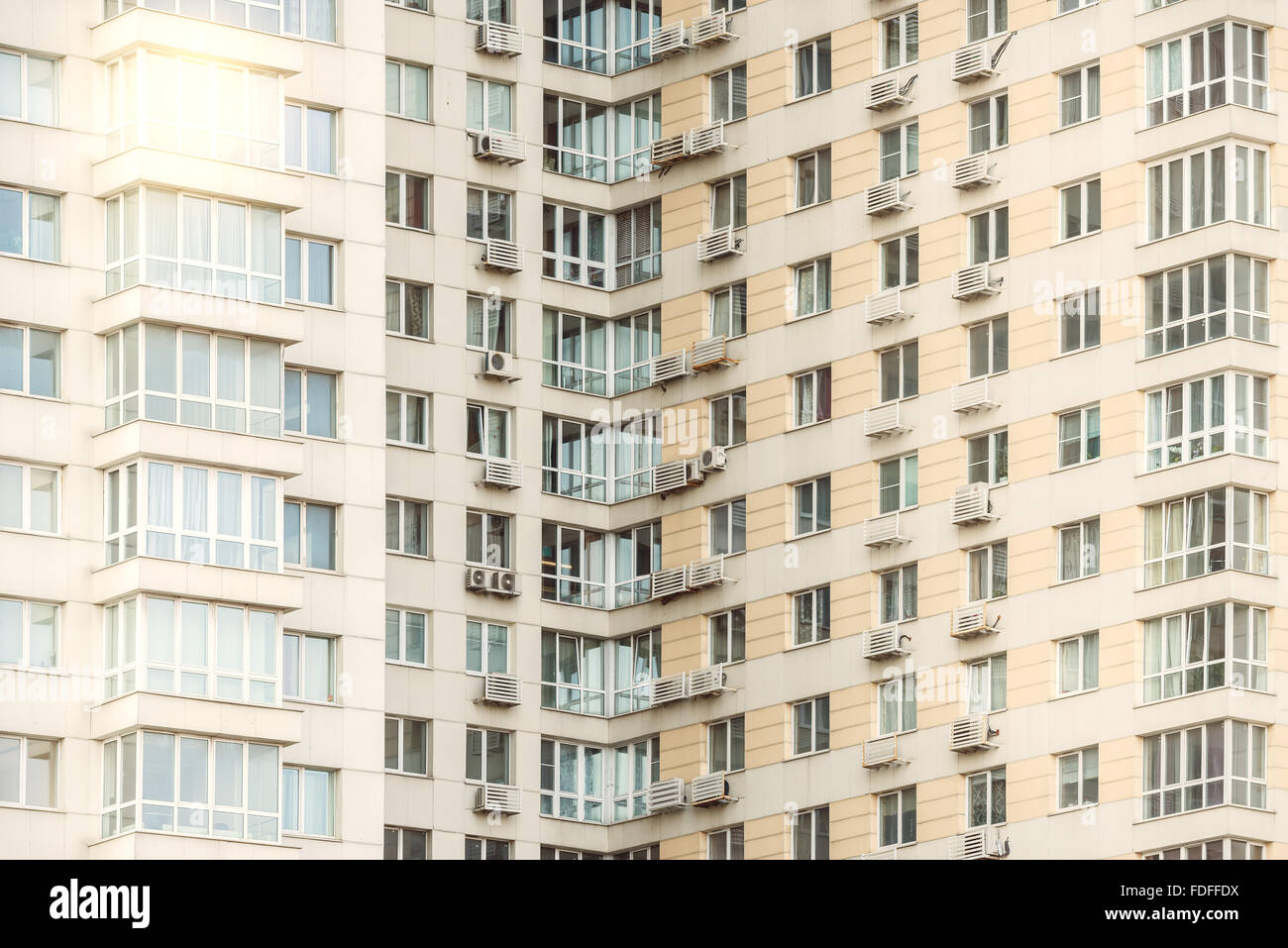 Day time exterior view of modern tall house building Stock Photo - Alamy