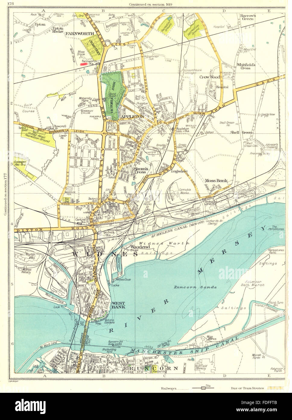 Runcorn Map High Resolution Stock Photography and Images - Alamy