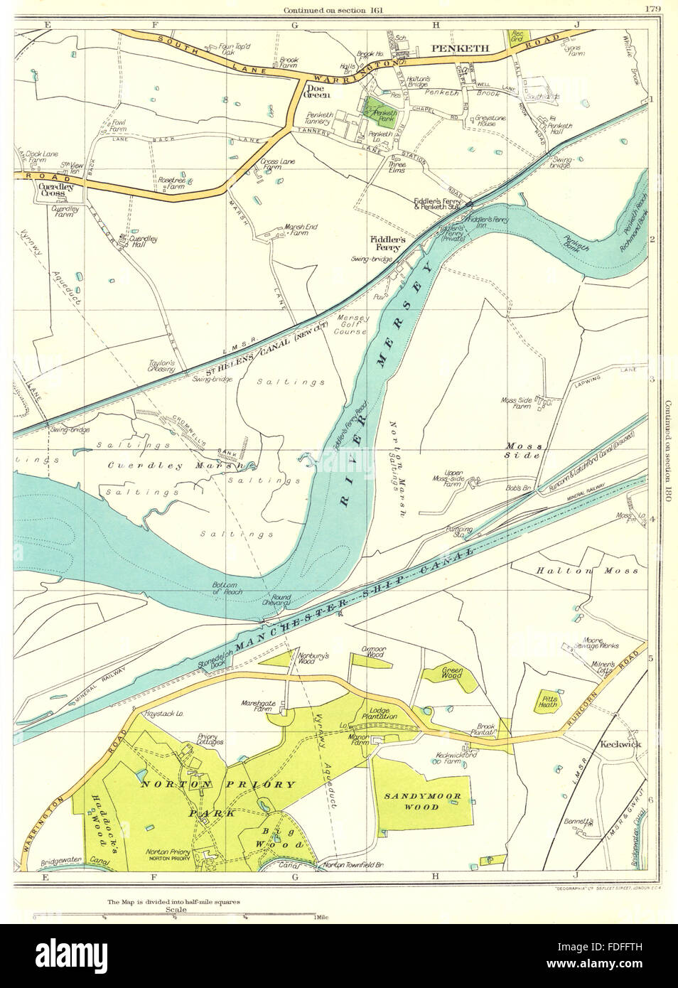 Lancashire map 20th century hi-res stock photography and images - Alamy