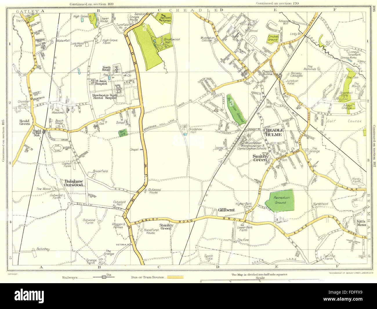 South Cheshire Map High Resolution Stock Photography and Images - Alamy