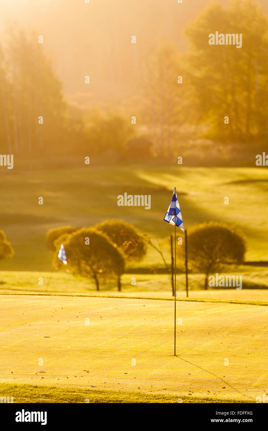 Morning on Golf Course Stock Photo - Alamy