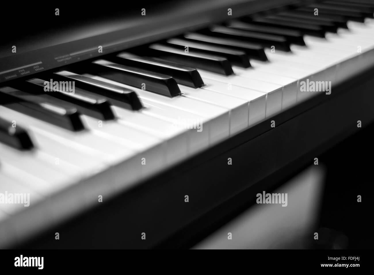 Black piano keyboard Stock Photo - Alamy